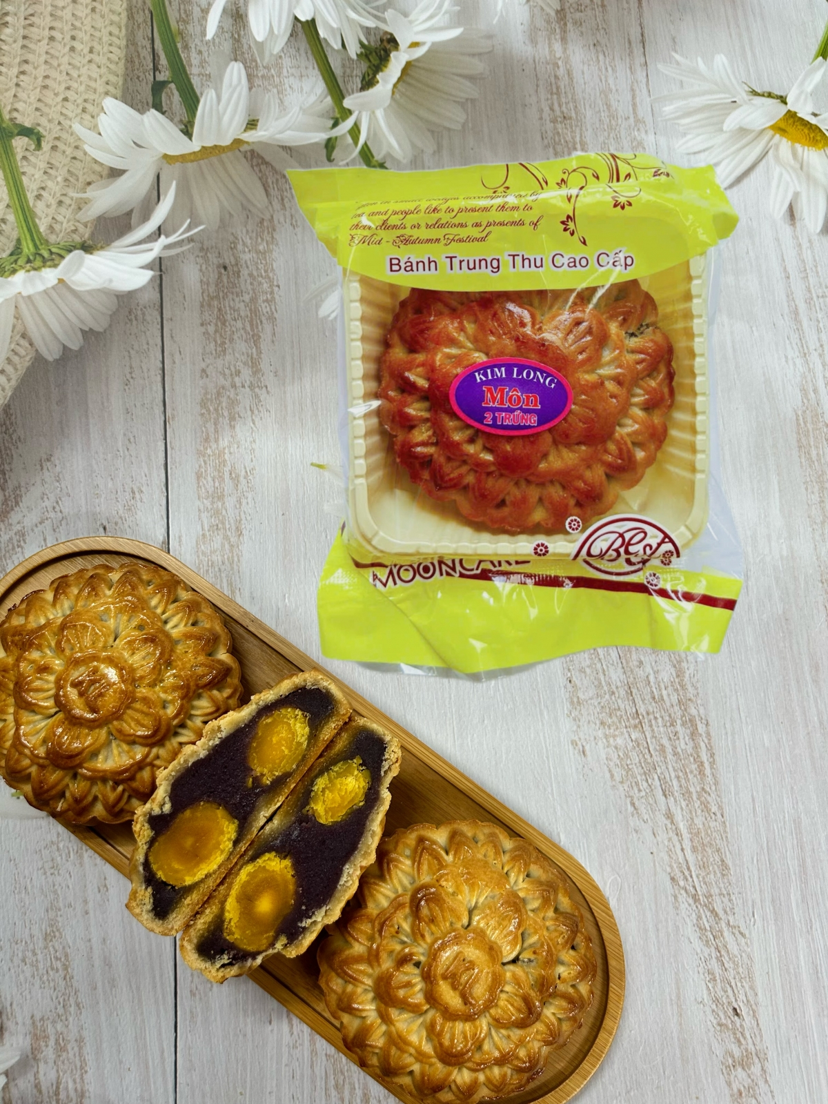 Bánh trung thu Môn 2 trứng